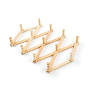 Fox Run Expanding Beechwood Coffee Mug Wall Rack