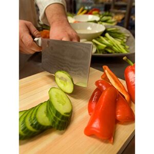 Shun Cutlery Classic Vegetable Cleaver 7”, Chinese-Style Cleaver, Ideal for Processing Large Vegetables, Authentic, Handcrafted Japanese Cleaver Knife