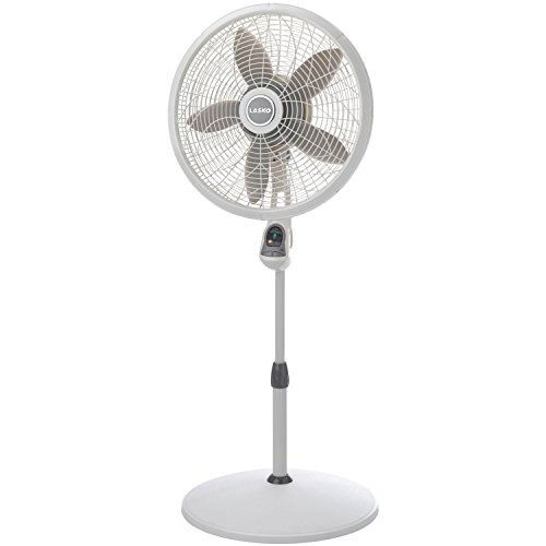 Lasko Lasko-18 Remote Control Elegance & Performance Pedestal, 3-Speed (1850) Household Fans, 26 x 21 x 6 inches, White