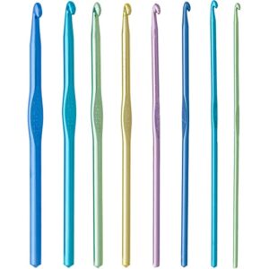 Simplicty Aluminum Crochet Hook Crochet Hook Set, 8pc, Sizes D-K