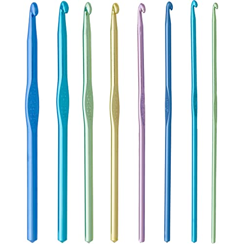 Simplicty Aluminum Crochet Hook Crochet Hook Set, 8pc, Sizes D-K