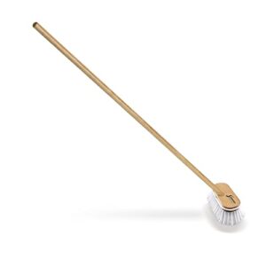 shurhold 1950 marine mate 6 inch stiff bristle brush with 48 inch handle