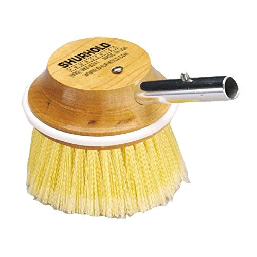 Shurhold 50 5" Round Brush with Soft Yellow Polystyrene Bristles