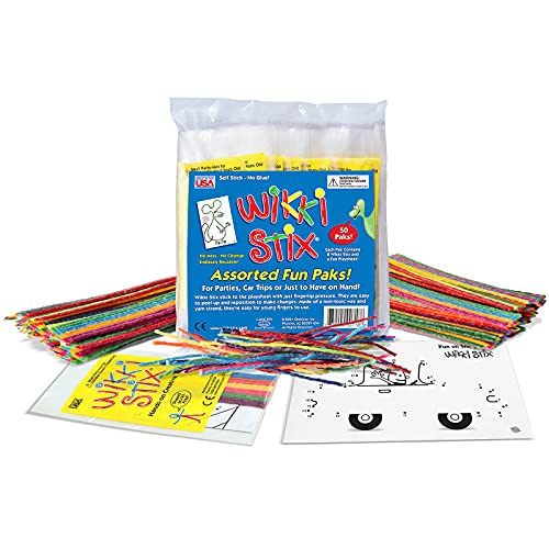 WikkiStix Fun Paks, Contains 50 Individual paks! Great for Parties, Travel, classrooms, Award/incentives, Restaurants Giving, Made in The USA