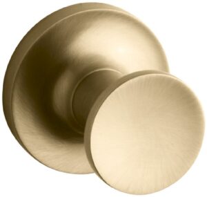 kohler k-14443-bgd purist robe hook, one-size, vibrant moderne brushed gold