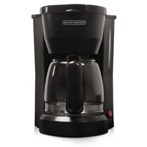 black+decker 5-cup coffeemaker, black, dcm600b