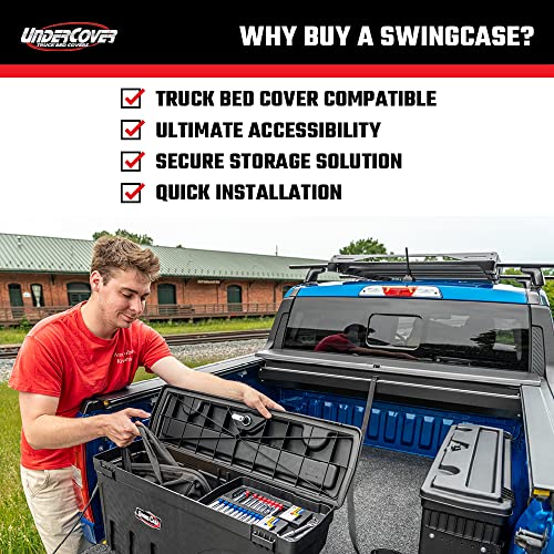 UnderCover SwingCase Truck Bed Storage Box | SC300P | Fits 2002 - 2018, 2019 - 2020 Classic Dodge Ram 1500, 2003-20 2500/3500, Passenger