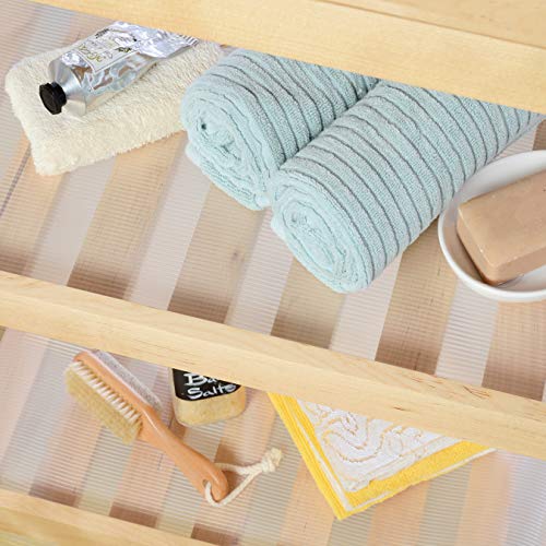 Con-Tact Brand Premium Non-Adhesive Shelf and Drawer Liner, 20-Inches by 4-Feet, Ribbed Clear (04F-C8P01-06AZ)