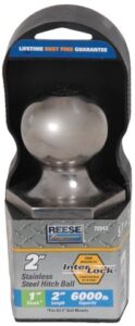 reese towpower 72843 stainless steel interlock 2″ hitch ball