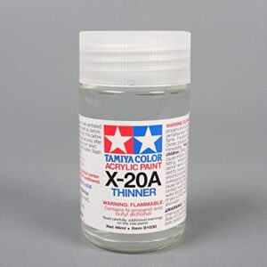 tamiya america, inc acrylic/poly thinner x20a 46ml, tam81030