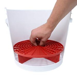 The Grit Guard Insert (Red) - Fits 12 inch Diameter Bucket