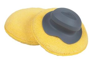 carrand 40123 the gripper microfiber 5″ round applicator pad (2-pack)