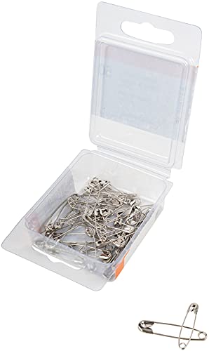 SINGER 00226 Assorted Safety Pins, Multisize, Nickel Plated, 50-Count