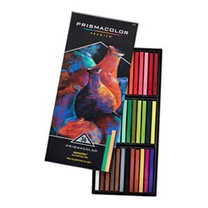 prismacolor 27050 premier nupastel firm pastel color sticks, 36-count