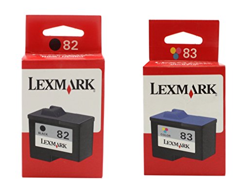 Lexmark 82 Black & 83 Color Ink Cartridge Combo Pack (18L0860)