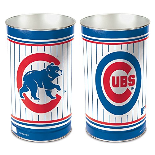 WinCraft MLB Chicago Cubs 15 Waste Basket, Team Color, One Size