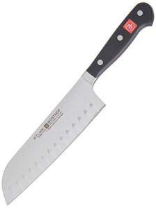 wusthof classic santoku w/board, one size, black, stainless steel