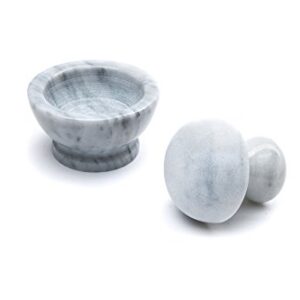 Fox Run Marble Mortar and Pestle, White