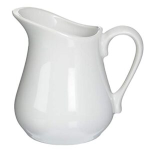 bia cordon bleu inc bia cordon bleu inc 900147 8 oz white porcelain pitcher, white