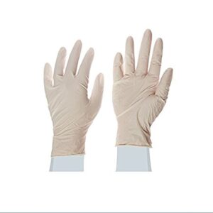 Dynarex Safe-Touch Powder-Free Latex Exam Gloves, Large, Box/100