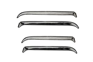 auto ventshade [avs] ventshade / rain guards | stainless steel finish, 4 pc | 14088 | fits 1979 – 1982 ford ltd 1979 – 82 mercury marq 1983 – 91 mercury grand marquis 1987 – 91 ford ltd crown victoria