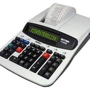 Victor Technology PL8000 Thermal Printing Calculator, Prompt Logic, Help Key, 8.0 Lines Per Second