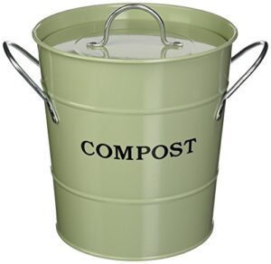 exaco trading co. cpbg 01 exaco 2-in-1 indoor compost bucket, 1 gallon, green