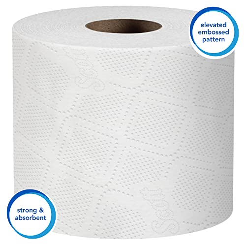 Scott Professional Standard Roll Bathroom Tissue (04460), 2-Ply, White, 80 Rolls / Case, 550 Sheets / Roll, 44,000 Sheets / Case