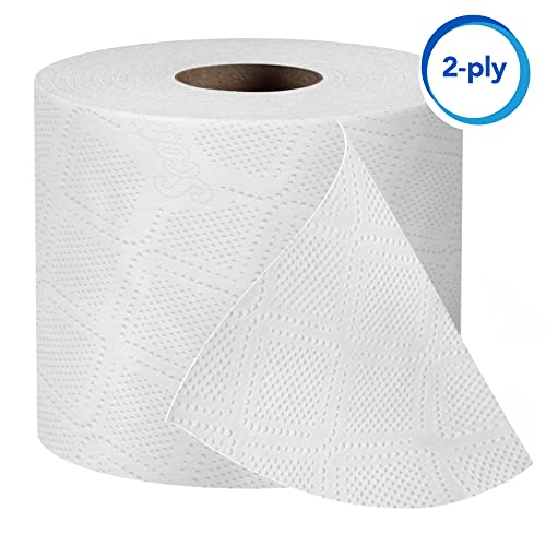 Scott Professional Standard Roll Bathroom Tissue (04460), 2-Ply, White, 80 Rolls / Case, 550 Sheets / Roll, 44,000 Sheets / Case