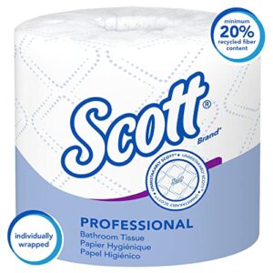 Scott Professional Standard Roll Bathroom Tissue (04460), 2-Ply, White, 80 Rolls / Case, 550 Sheets / Roll, 44,000 Sheets / Case