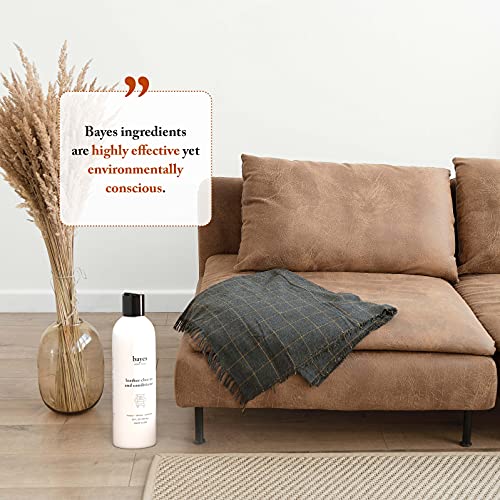 Bayes Premium High Performance Non Toxic Leather Upholstery Cleaner and Conditioner - 16 oz - Prevents Drying, Cracking or Fading of Leather Couches, Car Seats, Shoes, Purses