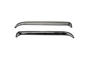 auto ventshade [avs] ventshade / rain guards | stainless steel finish, 2 pc | 12058 | fits 1967 – 1972 chevrolet c10-c30, gmc c/k1500-c/k3500