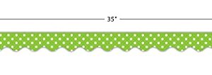 Teacher Created Resources Mini Polka Dots Border Trim, Lime (4669)