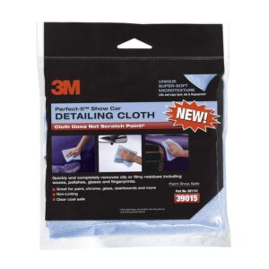 3m perfect-it non-scratch detailing super soft cloths, blue, 6 count