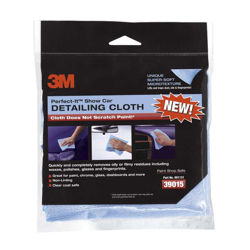 3M Perfect-It Non-Scratch Detailing Super Soft Cloths, Blue, 6 Count