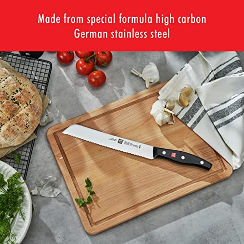 ZWILLING Twin Signature 8-inch Bread Knife, Cake Knife, Razor-Sharp, Made in Company-Owned German Factory with Special Formula Steel perfected for almost 300 Years, Dishwasher Safe