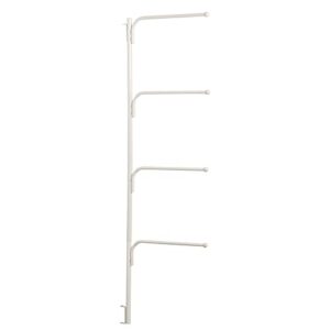 household essentials hinge-it clutterbuster family towel bar, silver