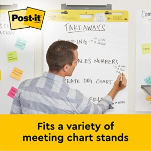 Post-it Easel Pad, 20 in x 23 in, White, 20 Sheets/Pad, 2 Pads/Pk, Mounts to surfaces with Command Strips included (566)