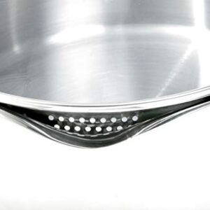 Norpro KRONA 1.5 Quart Vented Sauce Pan with Straining Lid, Stainless Steel