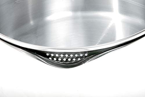 Norpro KRONA 1.5 Quart Vented Sauce Pan with Straining Lid, Stainless Steel