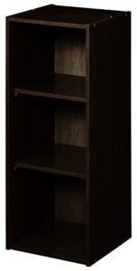 closetmaid 8985 stackable 3-shelf organizer, espresso