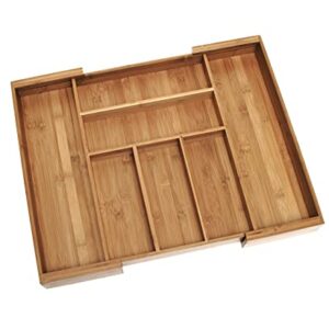 Lipper International Bamboo Expandable 23-Inch Drawer Organizer