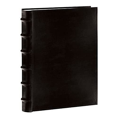 Pioneer Sewn Bonded Leather BookBound Bi-Directional Photo Album, Holds 300 4x6" Photos, 3 Per Page. Color: Black.