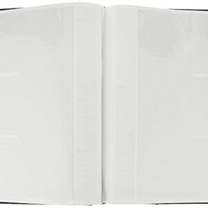 Pioneer Sewn Bonded Leather BookBound Bi-Directional Photo Album, Holds 300 4x6" Photos, 3 Per Page. Color: Black.