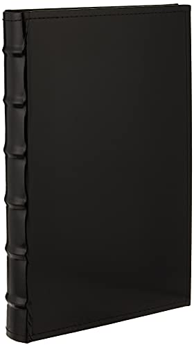 Pioneer Sewn Bonded Leather BookBound Bi-Directional Photo Album, Holds 300 4x6" Photos, 3 Per Page. Color: Black.