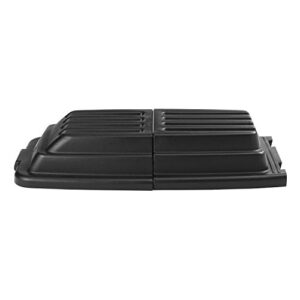 Rubbermaid Commercial Products Mega Brute Mobile Collection Lid, Black Rolling Utility Cart, Compatible with Tilt Trucks