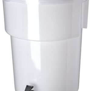 CFS Plastic Round Beverage Dispenser, 5 Gallons, White