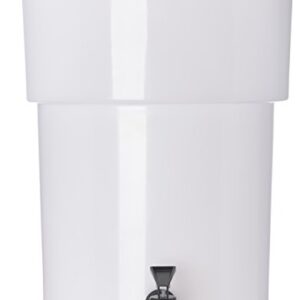 CFS Plastic Round Beverage Dispenser, 5 Gallons, White