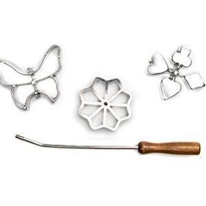 Fox Run Rosette Set, Cast-Aluminum, 4-Piece