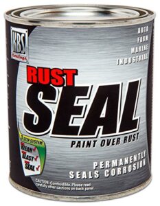 kbs coatings 4402 satin black rustseal -1 quart, covers 50 sq ft, proven rust prevention